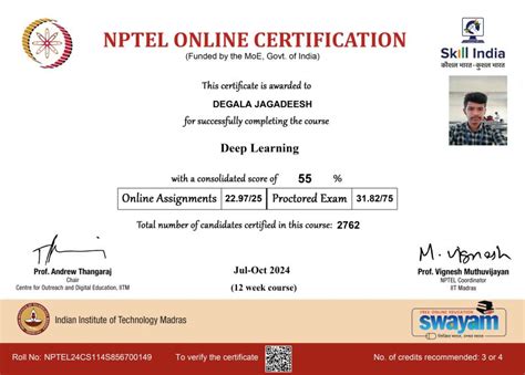 jagadeesh degala on linkedin deeplearning nptel ai machinelearning