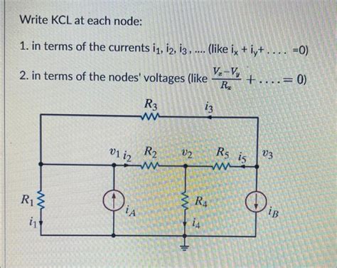 Solved After Group The Terms In The Kcl Equations And