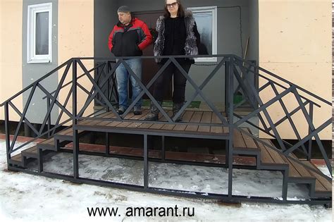 Амарант. Купить металлическое крыльцо