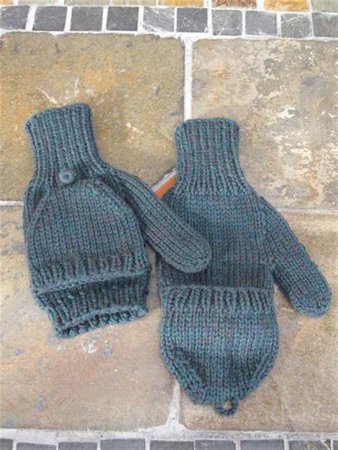 Pop Top Mittens For Adults Knitting Patterns And Crochet Patterns