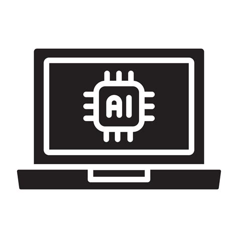 Artificial Intelligence Laptop Ai Icon 40981189 Vector Art At Vecteezy
