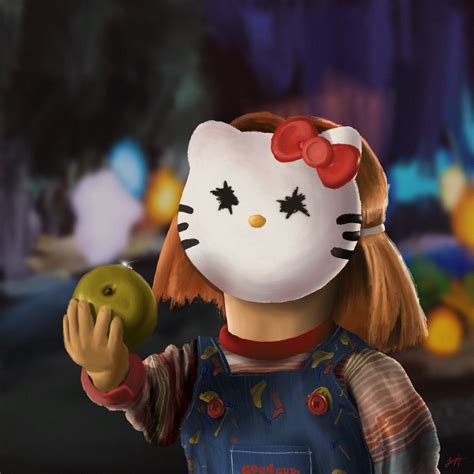 Chucky Hello Kitty Mask Personajes De Terror Fotos De Terror