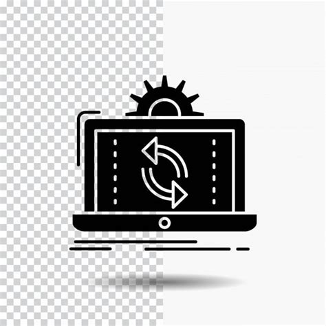 Data Processing Analysis Reporting Sync Glyph Icon On Transp Achievement Analysis Background