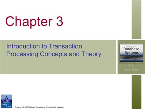 Chapter3ppt Introduction To Transaction Processing Concepts And Theory