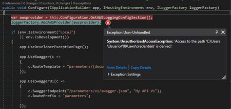 Unable To Find Credentials Exception In Aspnet Core Mvc · Issue 65