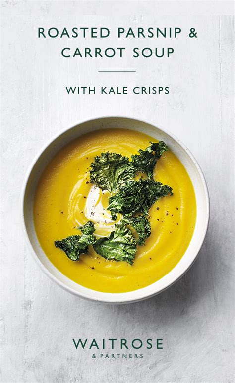 Roasted Parsnip Carrot Soup With Kale Crisps Artofit