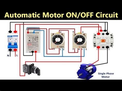 Automatic Motor ON OFF Circuit With Vdc Timer Motor Control Circuit Diagram YouTube