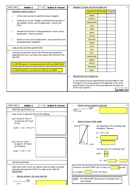 1 1 2 scalars and vectors pdf euclidean vector velocity