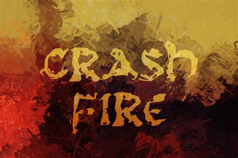 C Crash Fire Font Wepfont FontSpace