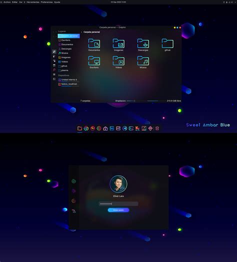 Sweet Ambar Blue KDE Store