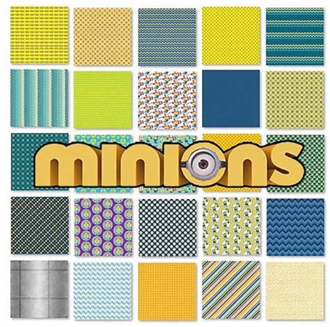 Kit Papel Digital Minions Scrapbook Elo7 Produtos Especiais