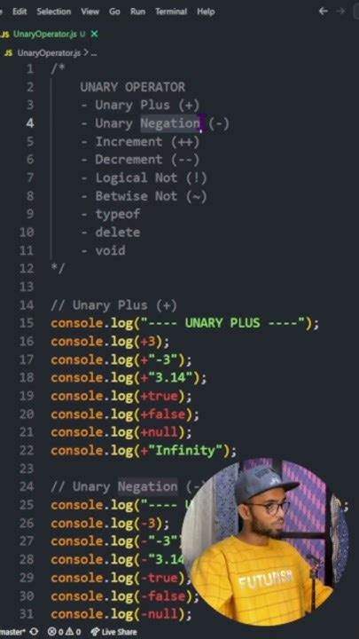 Unary Operators In Javascript Youtube