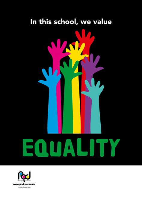 In This School We Value Equality Pod Posters On Demand