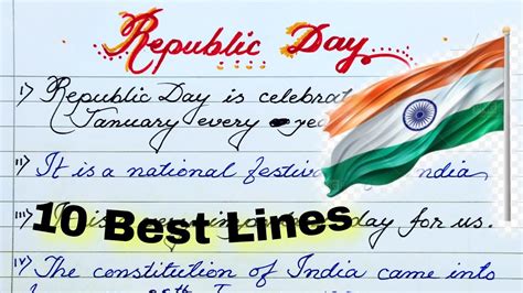 Lines On Republic Day In English Essay On Republic Day In English