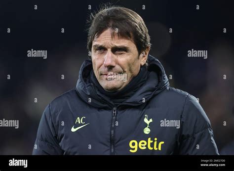 Antonio Conte Manager Of Totitehanm Hotspur During The Premier League