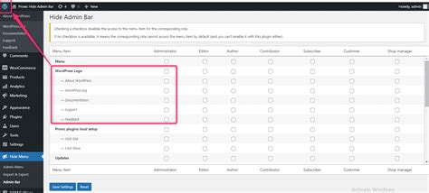 Hide Admin Menu Pro Wc Plugins