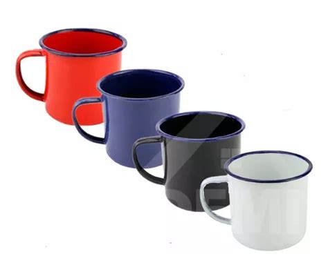 Jogo Canecas De Metal Esmaltada Ágata ml Sortidas MercadoLivre