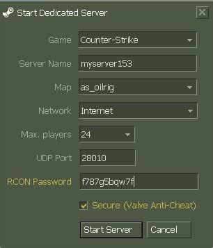 Counter Strike Dedicated Serve