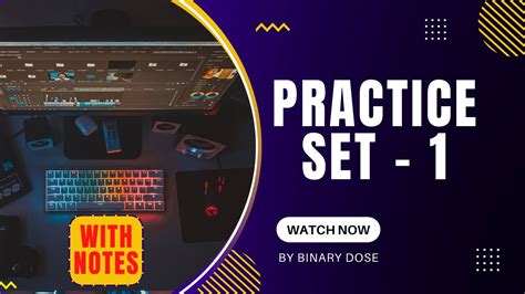 practice set 1 basic computer course in hindi binary dose youtube
