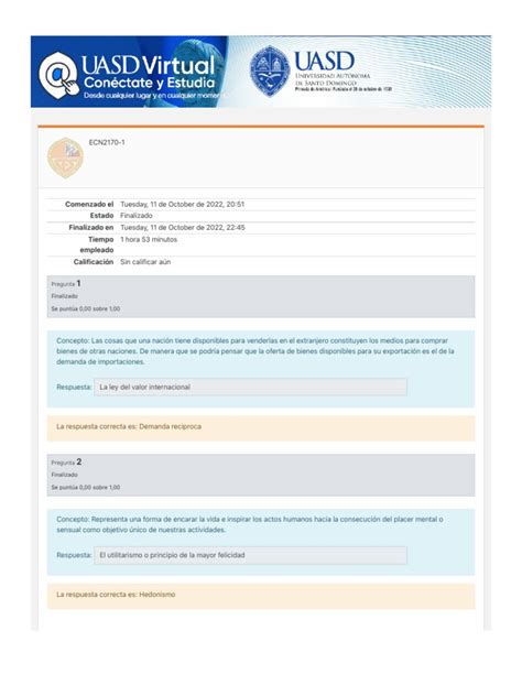 Repaso Unidad 1 Y 2 Revisión Del Intento Pdf Mercantilismo Pobreza