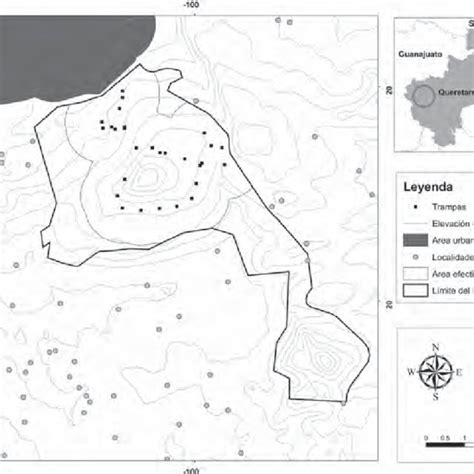 Localización Geográfica Ubicación De Trampas Y área Efectiva De