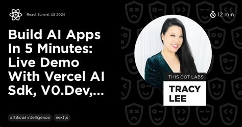 Build Ai Apps In 5 Minutes Live Demo With Vercel Ai Sdk V0dev And