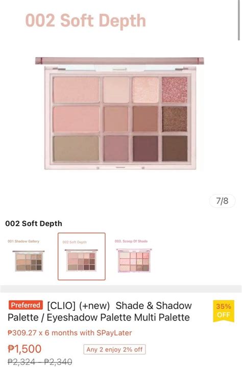 Clio Shade & Shadow Eyeshadow Palette in Soft Depth, Beauty & Personal ...