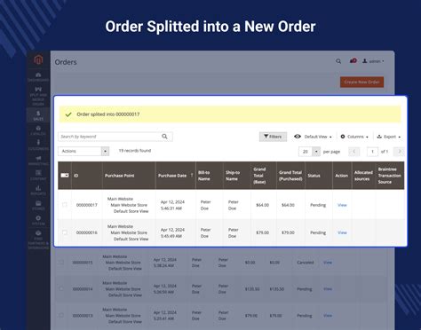 Magento 2 Split Merge Order Combine Multiple Orders WebKul