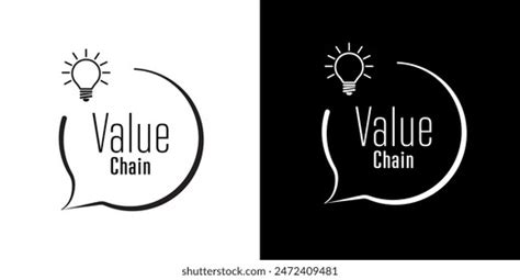 Value Chain On White Background Stock Vector Royalty Free 2472409481