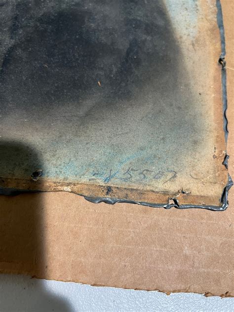 Antique Portrait On Lead Slab Marked 8557 115030