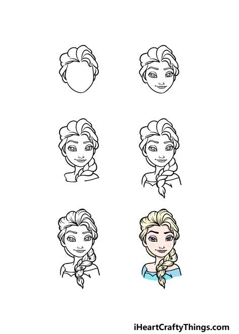 How To Draw Characters From Frozen Step By Step