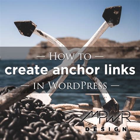 How To Create Anchor Links In WordPress
