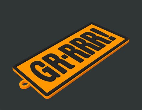 Gr Rrr Gto Key Chain Tag By Gleonard3 Download Free Stl Model