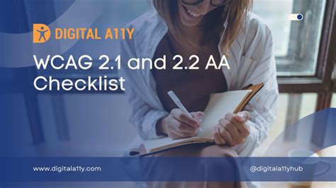 WCAG Checklist: A Simplified Guide to WCAG 2.2 AA - DigitalA11Y