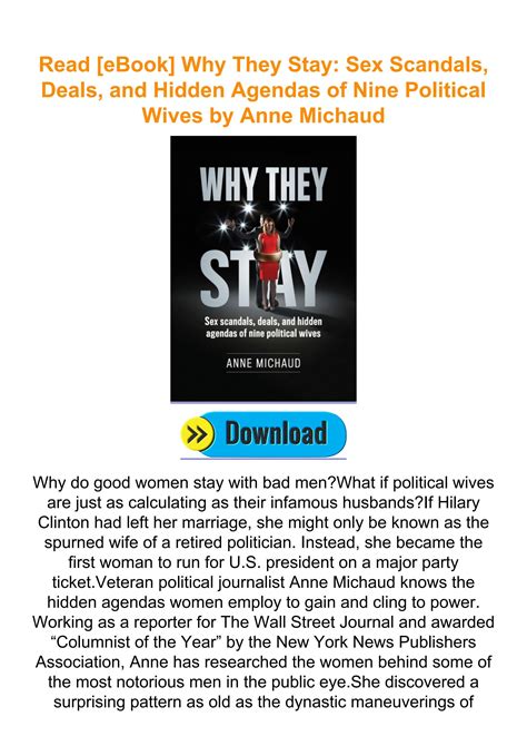 Read [ebook] Why They Stay Sex Scandals Deals And Hidden Agendas Of