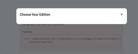 can t use buttons within st experimental dialog using streamlit