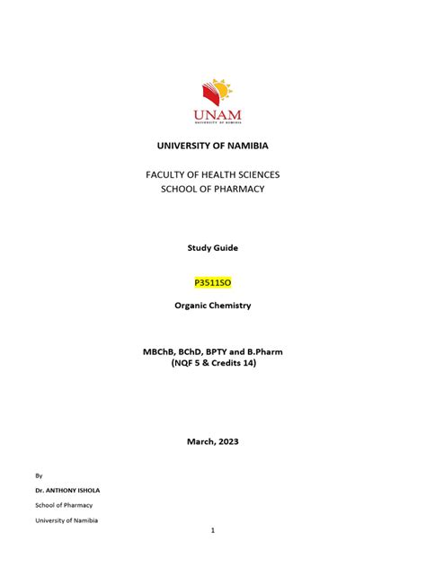 Organic Chem Module Guide For First Years Pdf Chemistry Organic