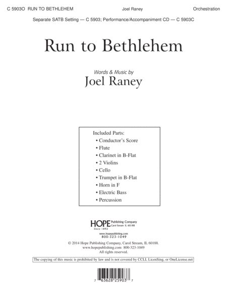 跑吧！牧人 Run To Bethlehem 粵語基督教合唱資源庫 Cantonese Christian Choral Database