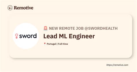 Hiring Lead Ml Engineer Swordhealth