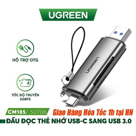 Usb Type C And USB SD TF Memory Card Reader Ugreen Genuine Product Shopee Singapore