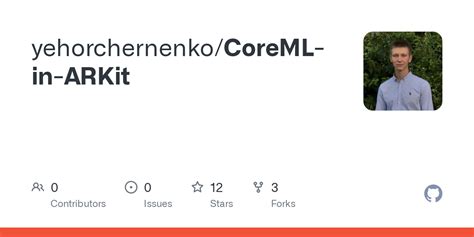 GitHub Yehorchernenko CoreML In ARKit