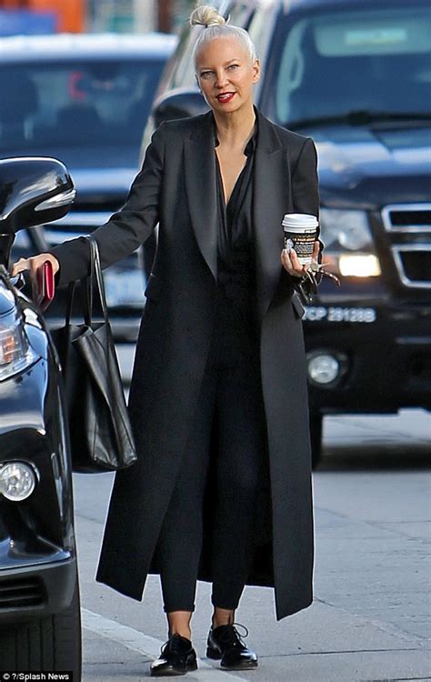 Sia Shows Off Her Pretty Face As She Heads Out On A Coffee Run Daily