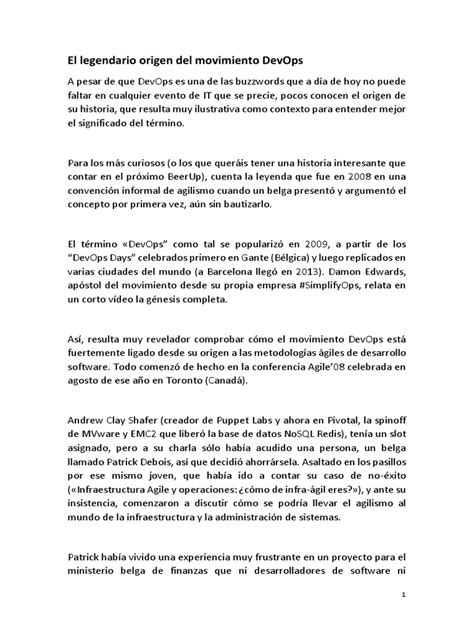 Devops Fundamentos Pdf Itil Ingeniería De Software