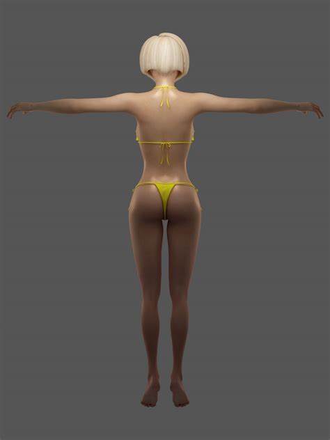 Sexy Girl Female 3d Model 3d Model 47 Fbx Obj Free3d