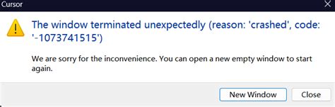 Urgent Cursor Crashes Immediately After Launch On Windows 11 Bug Report Cursor Community Forum