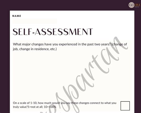 Canva Template And Pdf Self Assessment For Business Growth Personal