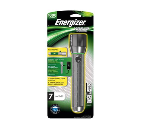Energizer 1000 Lumen Rechargeable Metal Flashlight Seamens Online