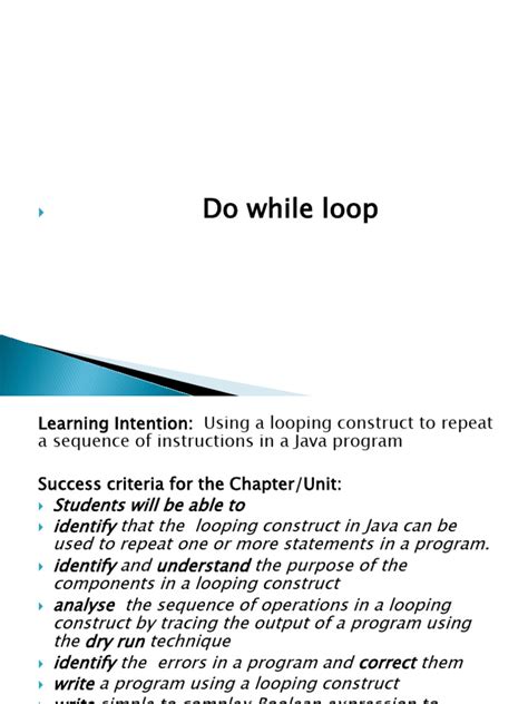 8 Dowhile Loop Pdf Control Flow Computer Program