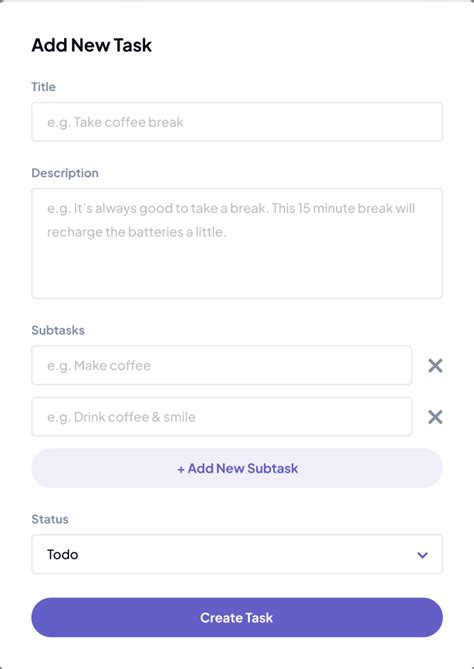 Add New Task Modal Issue 11 HIMDanny Kanban Task Manager GitHub