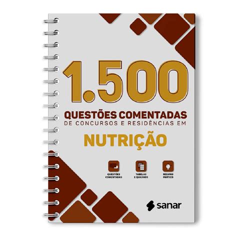 Livro 1500 Questões Comentadas De Concursos E Residências Em Nutrição